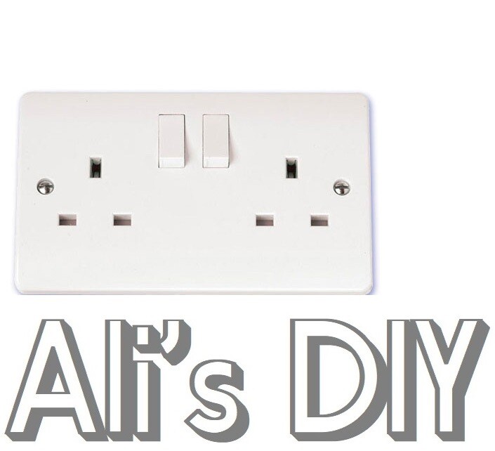 2 Gang Socket Double Switched Electrical Socket 13A White Click Mode ...