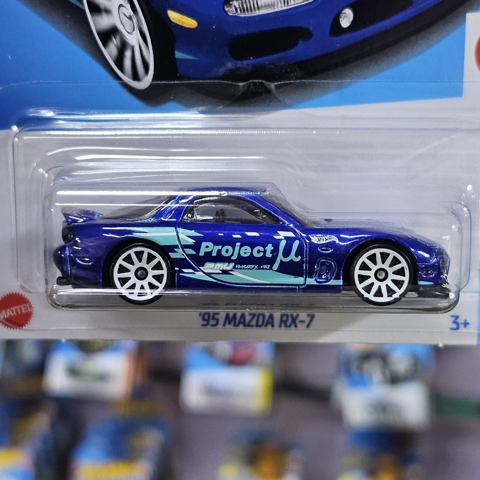 HOT WHEELS '95 MAZDA RX7 BLUE PROJECT M 2024 SERIES HW J-IMPORTS | eBay