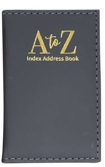 Index Address Book Leather Look Cover Executive Padded Notebook A-Z ...
