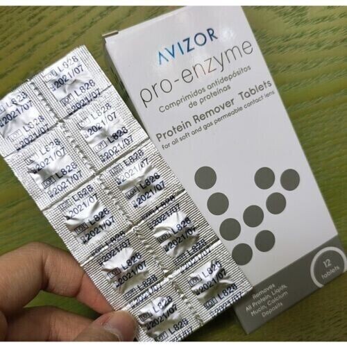 Avizor PRO-ENZYME Protein Remover Tablets 12's Contact Lenses Soft | eBay