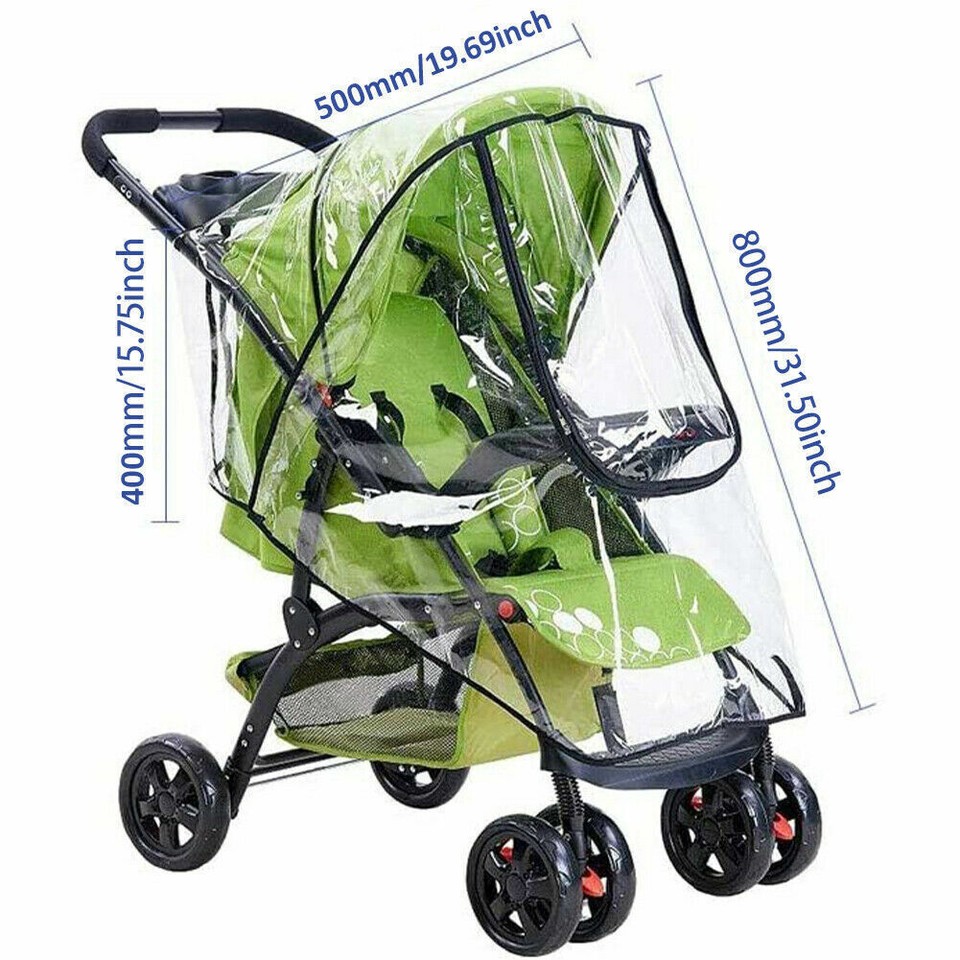 Baby Buggy Rain Cover Universal Raincover For Pushchair Stroller Pram ...