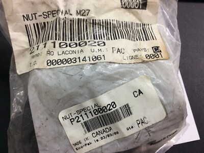 Sea Doo Special Nut M27 211100020 New OEM Nylon Flanged Nut 2004 ...