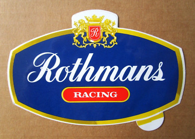 ADESIVO/STICKER/AUFKLEBER "ROTHMANS RACING" - Racing Team Auto/Moto ...