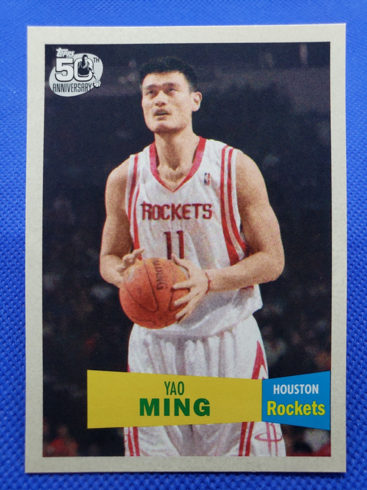 2007 Topps YAO MING Basketball card 50th Ann. HOUSTON ROCKETS China | eBay