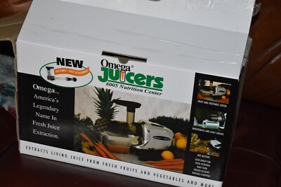 OMEGA Juicer 8005 Masticating Fruits/Vegetable Nutrition Center - BRAND ...