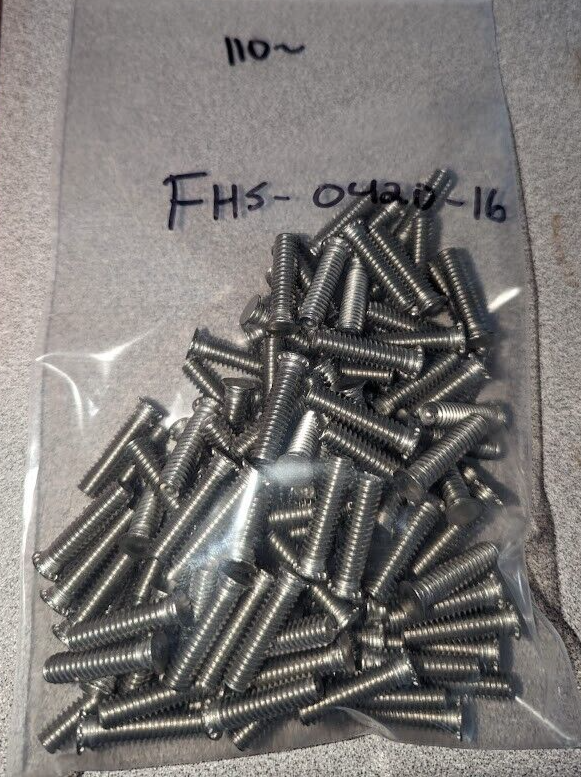 Qty 110: PEM Studs FHS-0420-16 Self-Clinching Threaded Studs | eBay