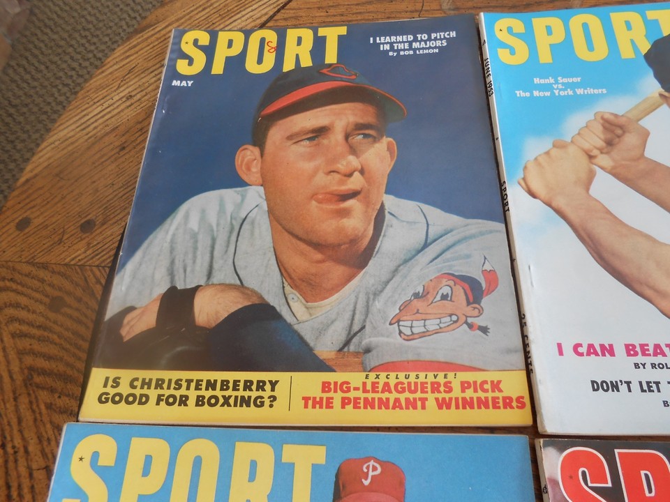 8 1953 SPORT Magazines NEWSSTAND Copies NICE Warren Spahn | eBay