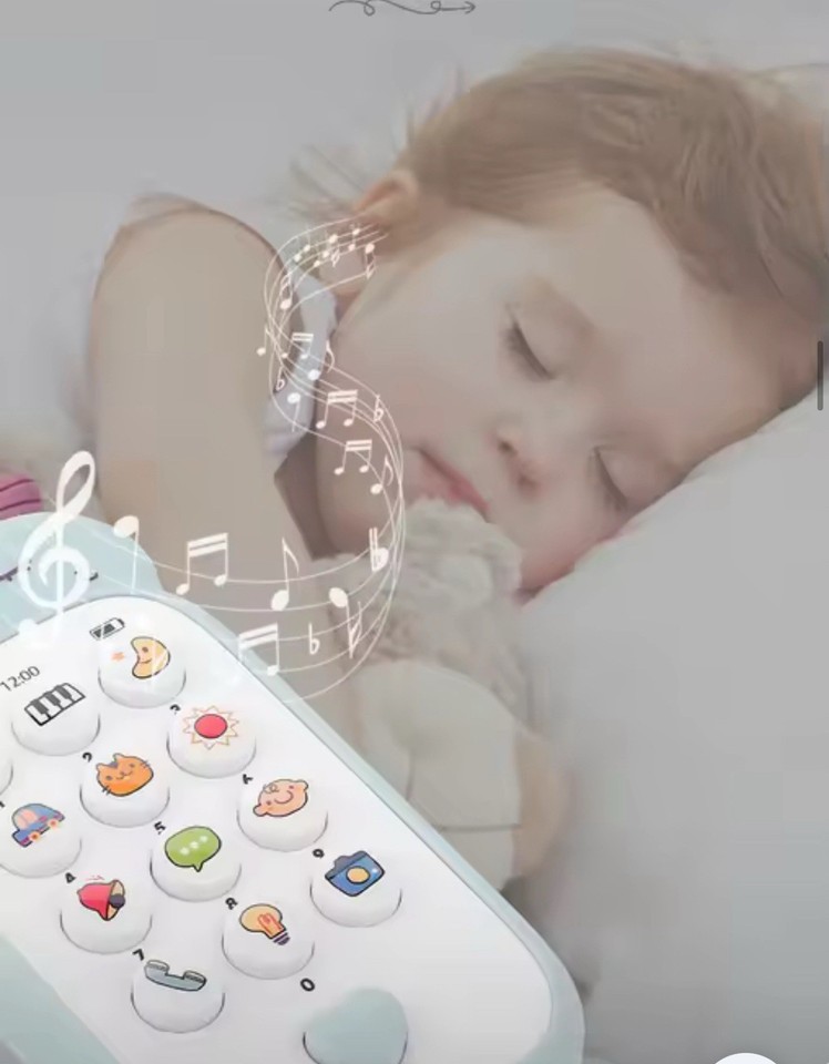 Baby Musical Phone Toy Sound Telephone Teether Infant Early Educational ...