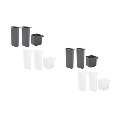 Set of 2 Pen Stand for Table Monitor Accessories Stationary Holder ...