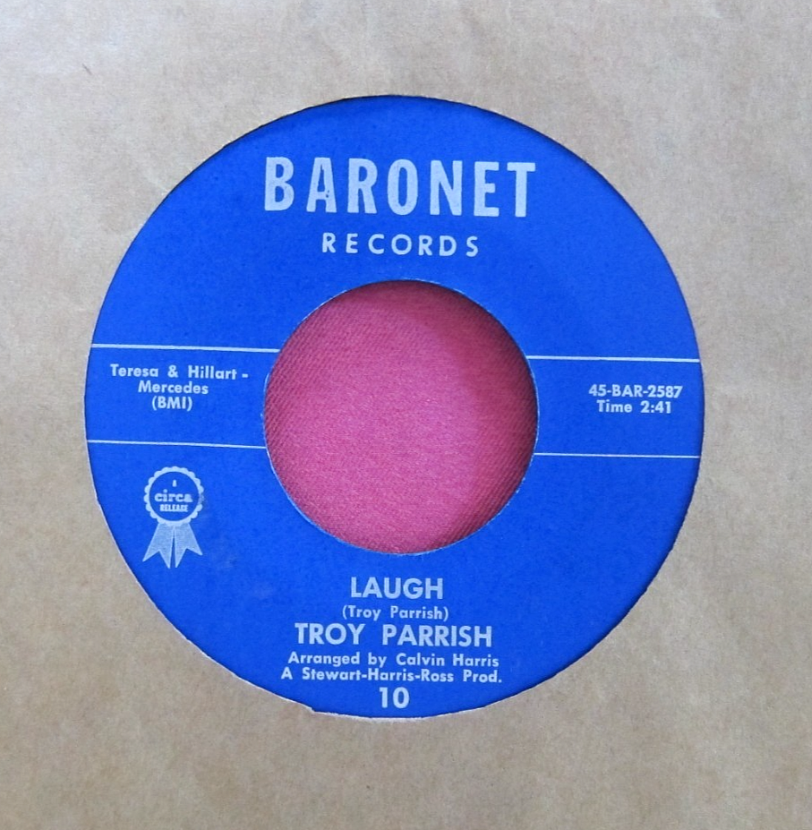 TROY PARRISH - Gloria / Laugh - clean 45 rpm - Baronet 10 | eBay