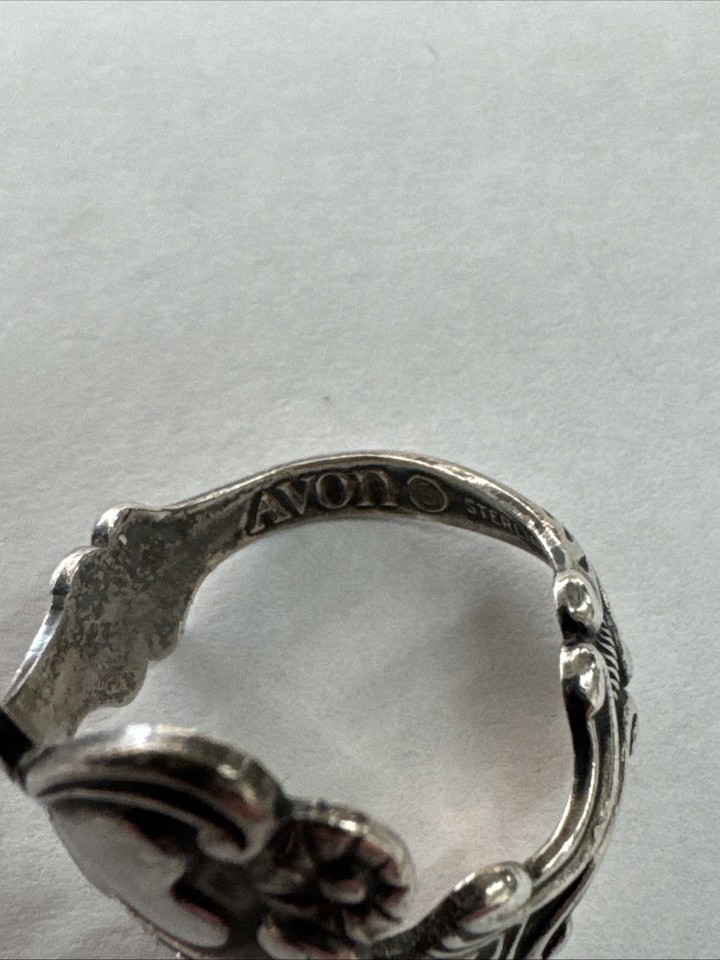 Avon Vintage Sterling Silver Spoon Ring Sz 7 | eBay
