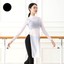 Women Long Thin Slim Dance Top Split Ballet Dancewear Costume Ballroom ...