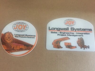 Lot Of 2 Joy mining stickers Last Produced With Old Logo | eBay