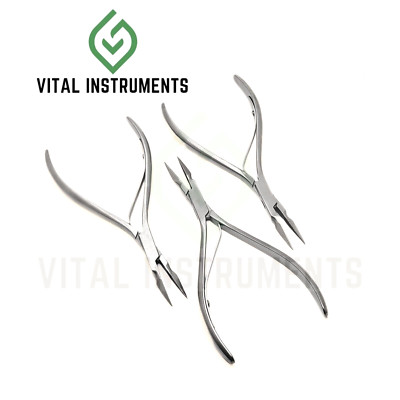 3 Virtus Ralk Splinter Forceps 6" Straight Serrated Spring Handle ...