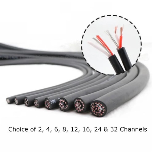 Multicore Balanced Twin + Ground Snake Cable 2 4 6 8 12 16 24 32 ...