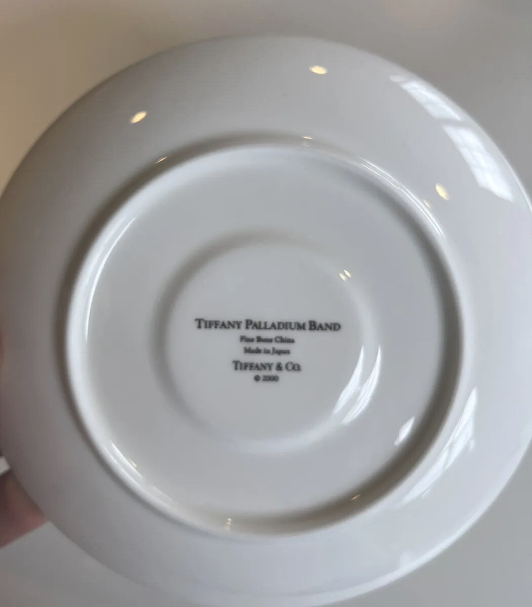 Tiffany Palladium Band Cup & Saucer 4002763 | eBay Tiffany Palladium Band Cup & Saucer 4002763 | eBay