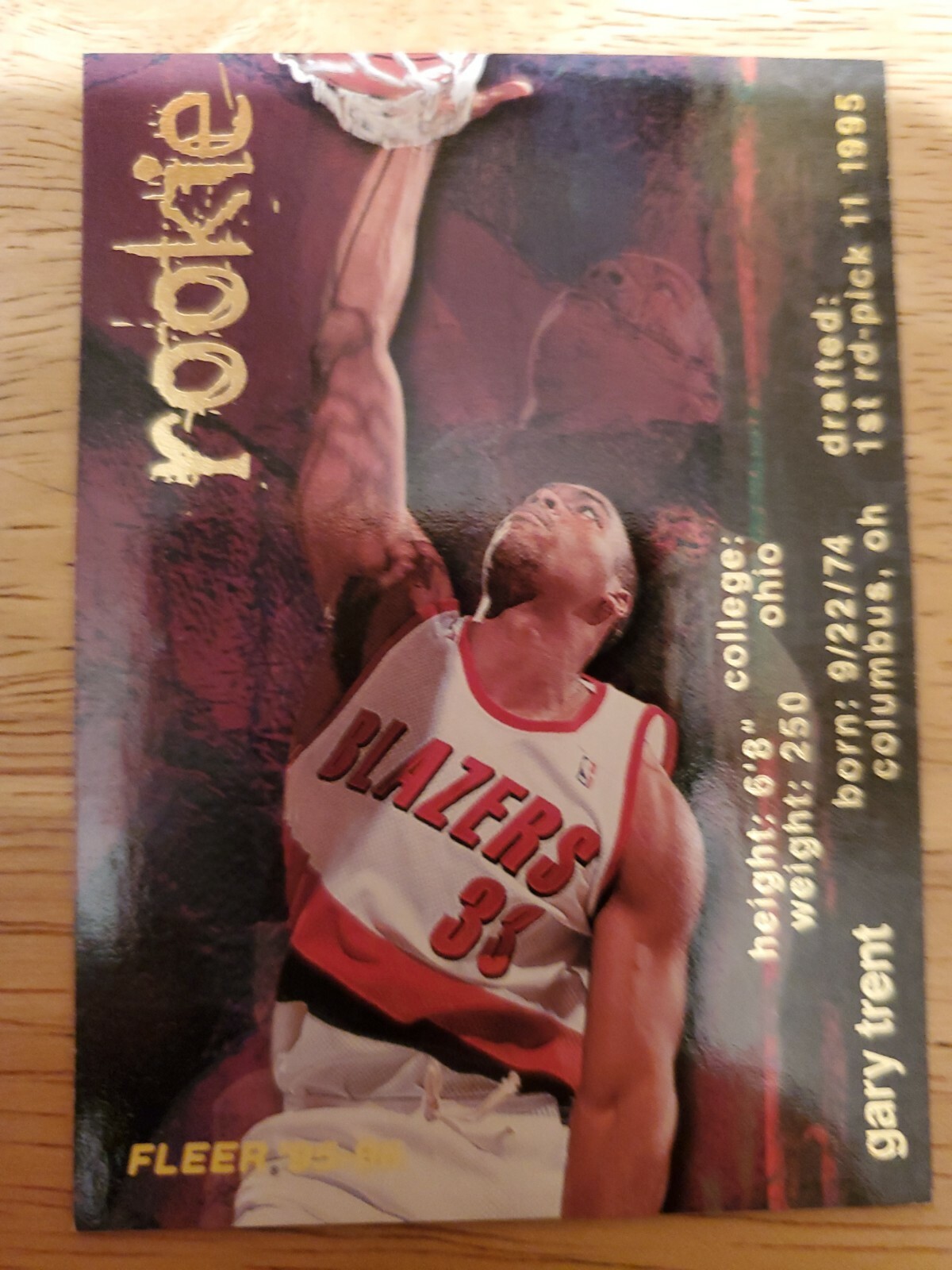 Gary Trent #314 Fleer 95-96 Rookie card. Quick USA shipper. | eBay