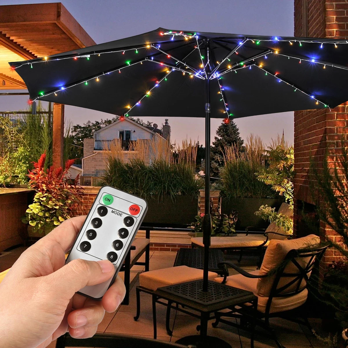 Led Lights Patio Umbrella | Shelly Lighting