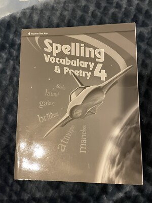 A Beka Teacher Test Key Spelling Vocabulary Poetry 4 Abeka Fourth Grade ...
