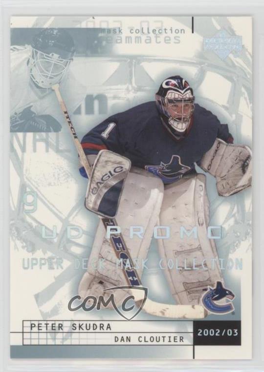 2002-03 Upper Deck Mask Collection - UD Promo #86 Dan Cloutier, Peter ...