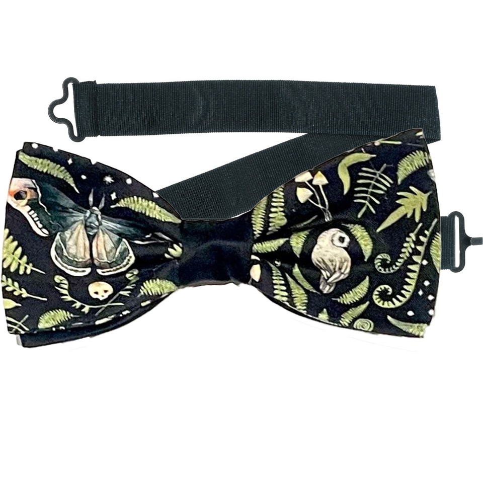 Death's Head Hawk Moth Owl Bow Tie Pocket Square Cotton Wedding Prom ...