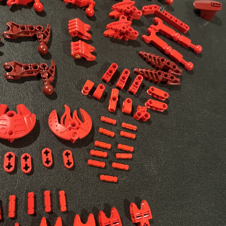 Bionicle Heroes LEGO Legends Of Chima Pieces Lot. Red lot over 100 ...
