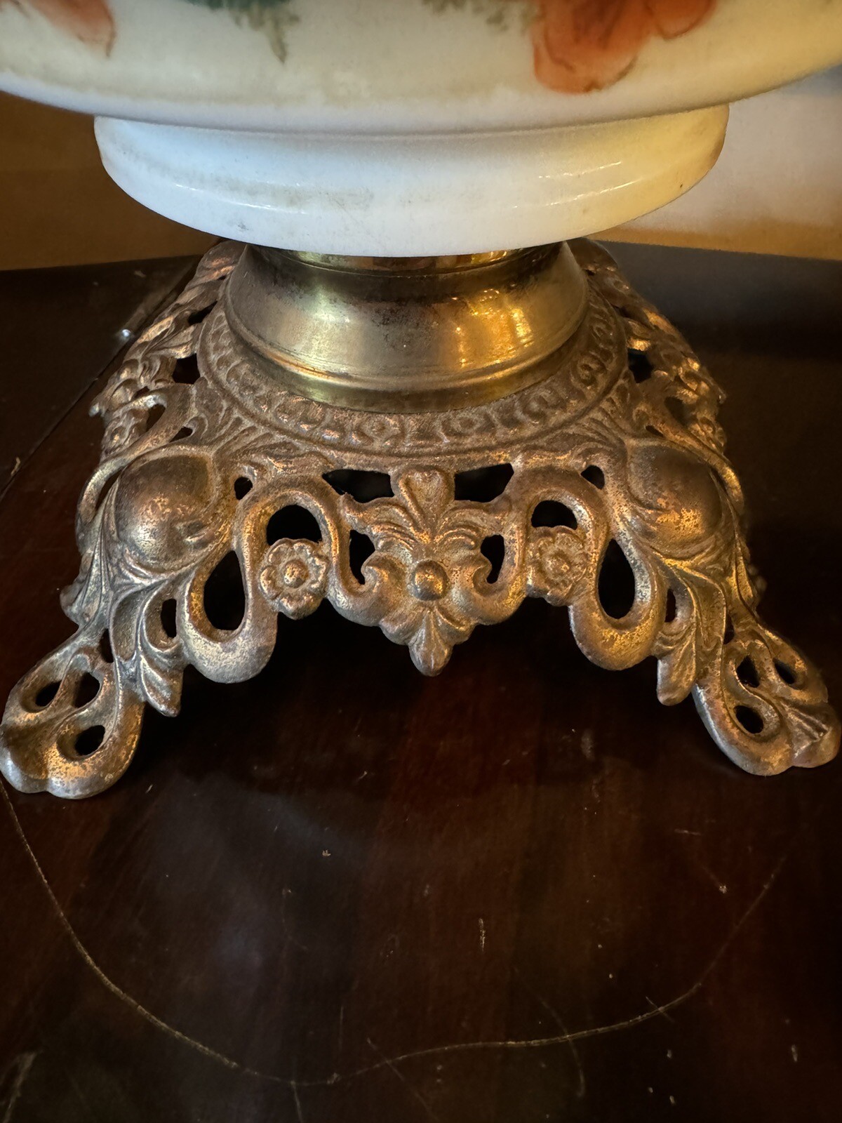 Antique Gone With The Wind Hurricane Parlor Lamp Hunting Oil | eBay