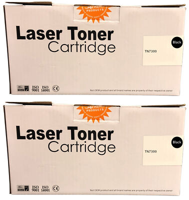 2x Compatible TN7300 Black Toner Cartridges For Brother HL-1800 Printer ...