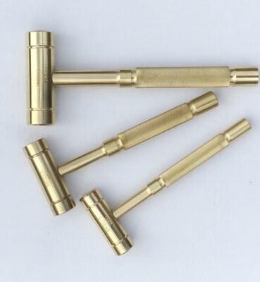 BROOKS Brass Hammer Set /LIFETIME Warranty /18oz 27oz 48oz Solid Brass ...