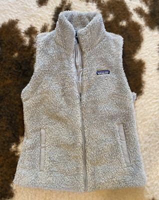 Patagonia Women’s Los Gatos Fuzzy Fleece Vest-Grey Sz. S | eBay