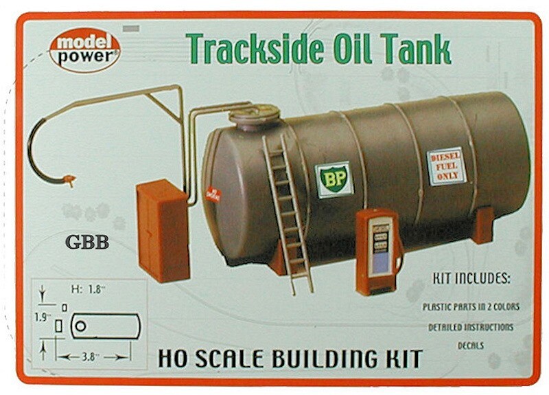 HO 1:87 Scale TRACKSIDE OIL TANK Kit Model Power New in Sealed Box 620 ...