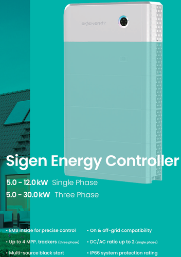 Sigenergy 25.0kW SigenStor 3 Phase Controller Sigen Stor EC 25.0 TP AU ...