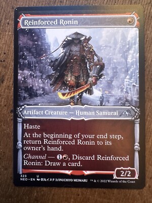 Reinforced Ronin (323) Showcase Kamigawa: Neon Dynasty MTG Free ...