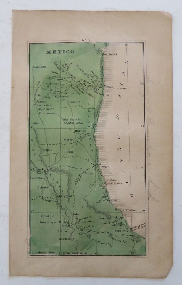 Mexico & Texas Corpus Christi San Luis Potosi Mexico City 1852 Boynton ...