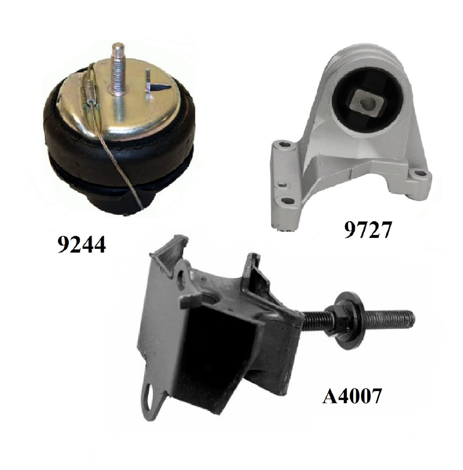 3PCS FRONT & REAR MOTOR MOUNT FIT 1999-2000 Volvo S70, V70 4WD 2.3L & 2 ...