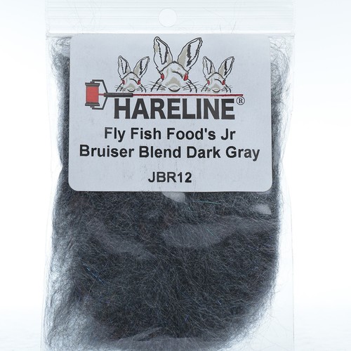 Hareline Fly Fish Food's Jr. Bruiser Blend - Dark Gray | eBay