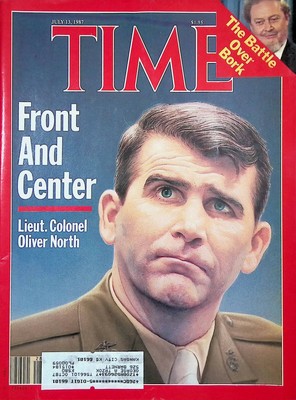 Time Magazine July 13, 1987 Lieut Colonel Oliver North, Robert Bork | eBay