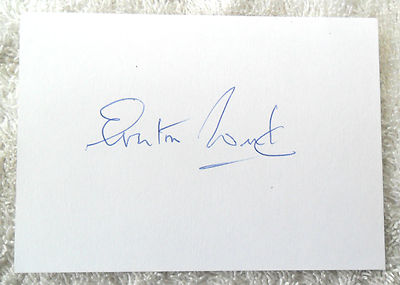 VERY RARE SIR EVERTON WEEKES SIGNED IN PERSON PLAIN INDEX CARD WEST ...