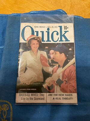 1951 Quick Magazine Stan Musial St Louis Cardinals & Wife Lillian | eBay