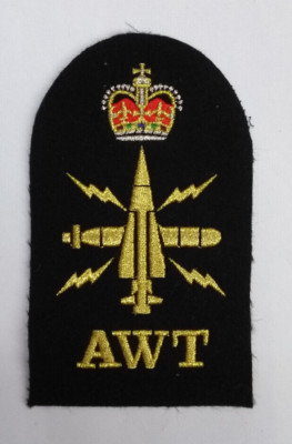 Royal Navy Above Water Tactical AWT Embroidered Black & Gold ...