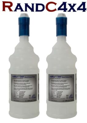 Jaguar Land Rover AdBlue Diesel Exhaust Fluid 2x1.89Lt Bottles DEF ...