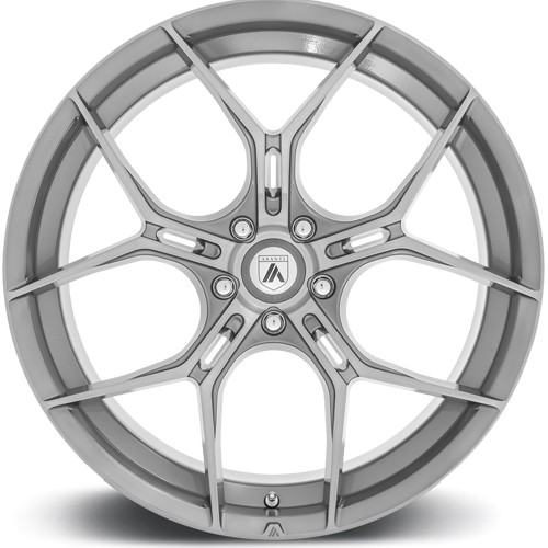 (Set of 4) Staggered-Asanti ABL-37 Monarch 20" 5x112 38mm Brushed ...