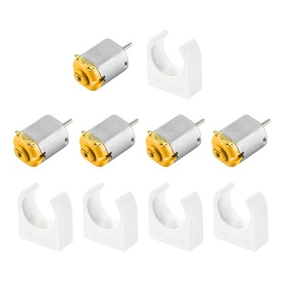 5 Set 130 DC Motor Kit 3V 22000RPM Motor Mounting Bracket Holder for ...