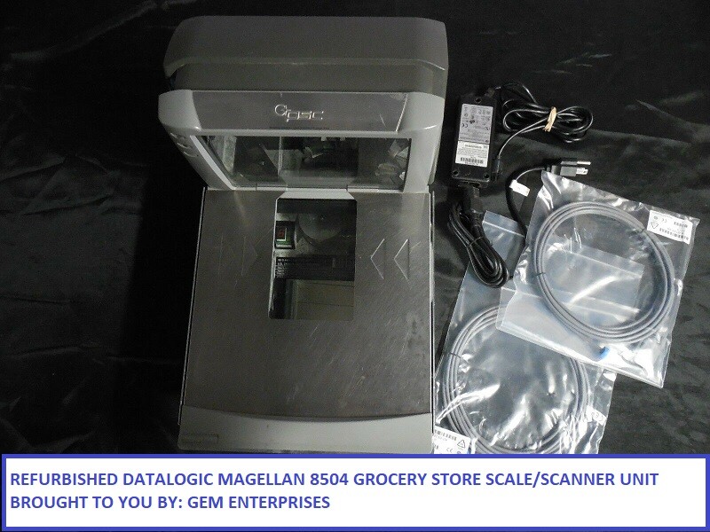 PSC Magellan Datalogic 8504 8500XT Grocery Scale Scanner USB Serial YR ...