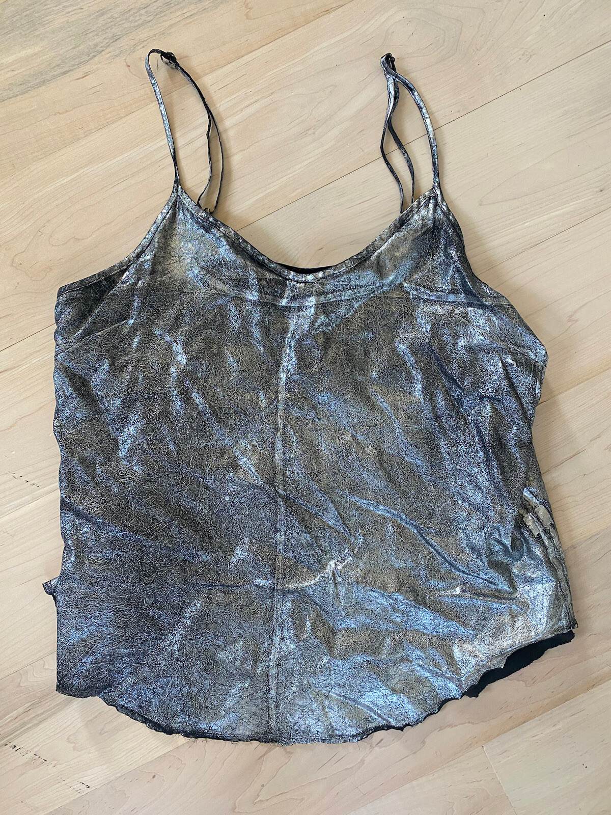 RTA Women’s Silver Metallic Camisole Silk Top Size Small $225 | eBay