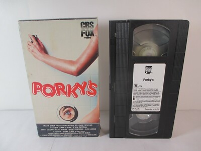 Porky's CBS Fox VHS VCR Tape Movie Box(Slip-Case/Drawer Style Box) | eBay