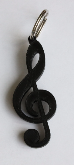 G-Clef Music note Keychain [3D Printed] [FREE SHIPPING] | eBay