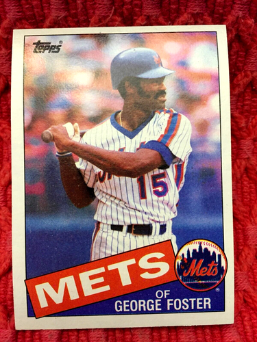 METS George Foster #170 MLB Vintage Baseball Card Ships Free | eBay