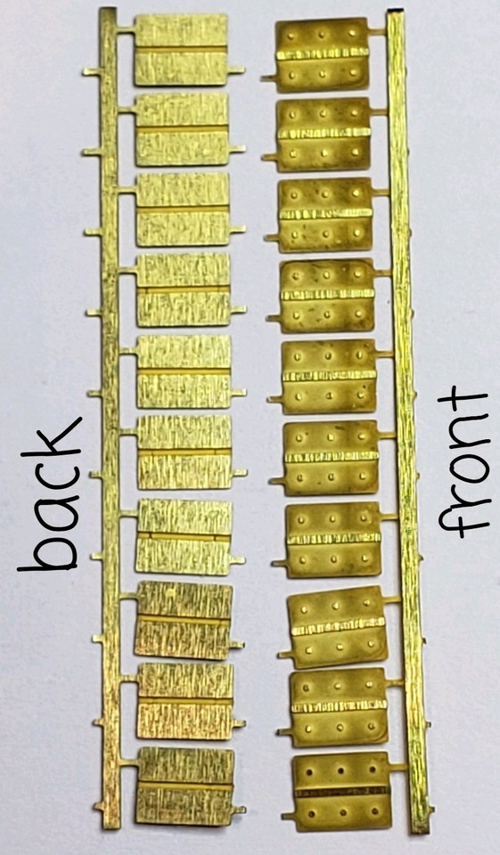 Brass Hinges Details for Scale Models - 10 Hinges w/0.020" Centered ...