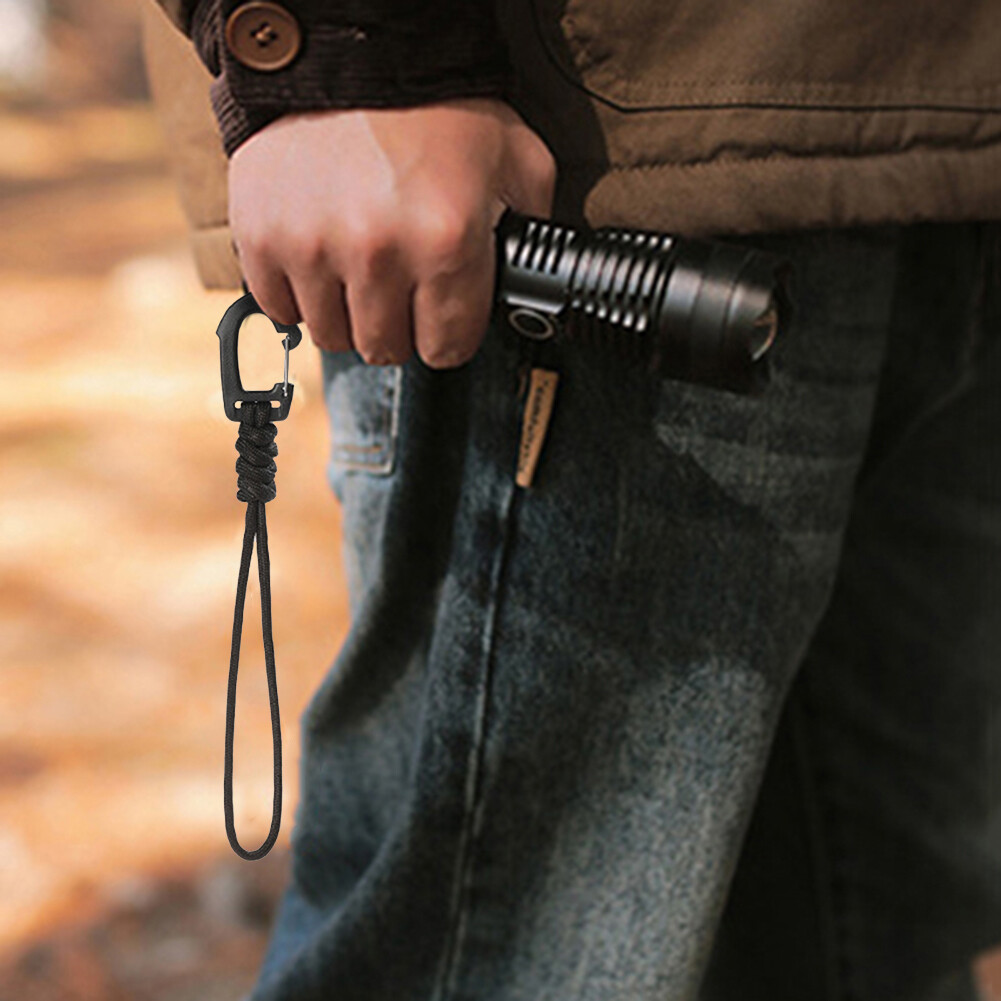 7-core Umbrella Rope Braided Lanyard Hook Clip for Keys/Men/Women (Long ...